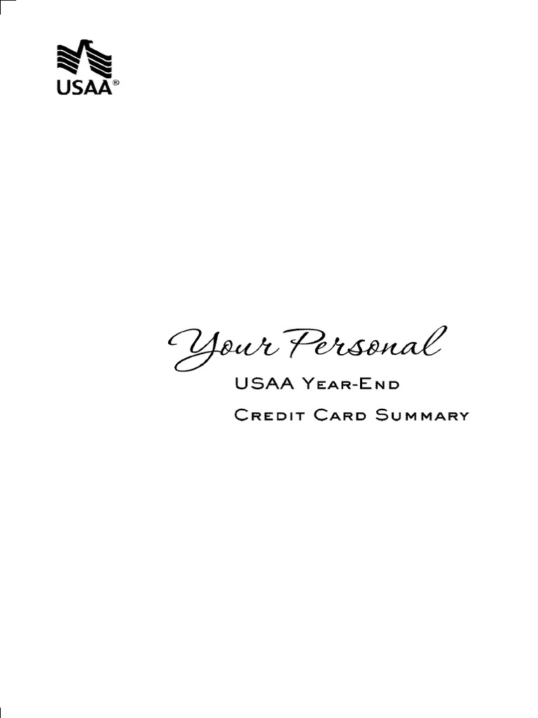 Year-End Credit Card Summary | PDF | Credit Card | Money