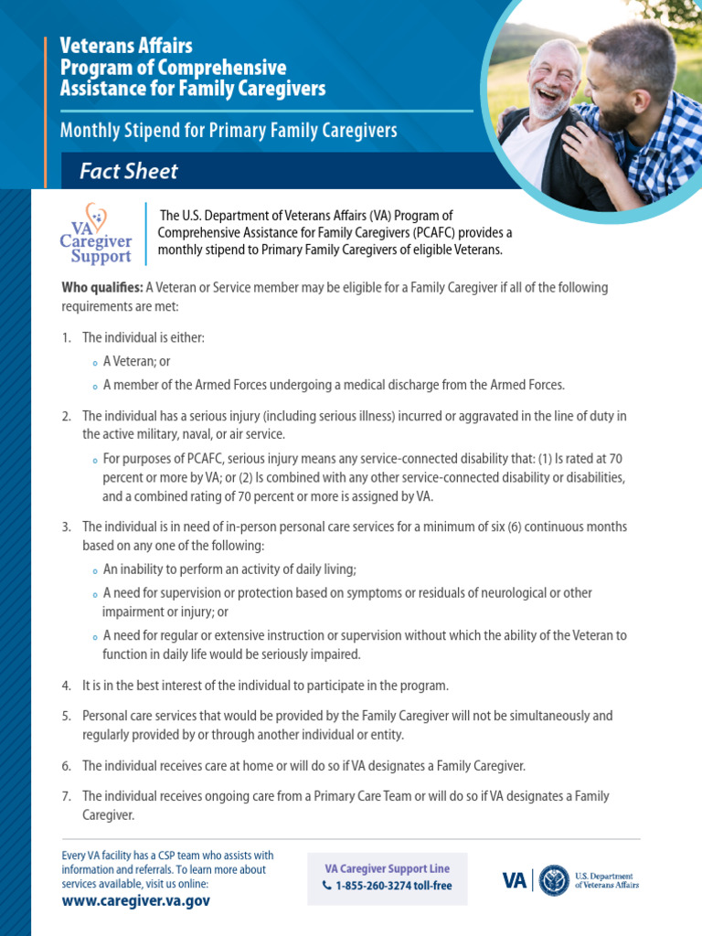 VA Caregiver Monthly Stipend Overview | PDF | United States Department ...