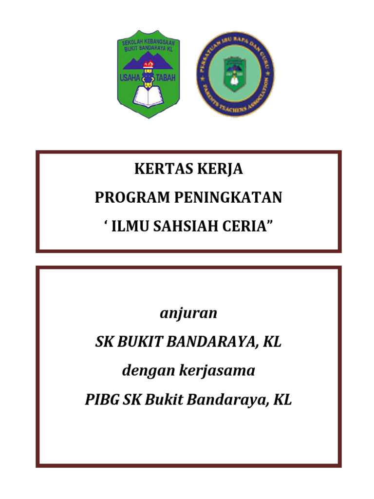 Peningkatan Ilmu Sahsiah Ceria SKBB | PDF