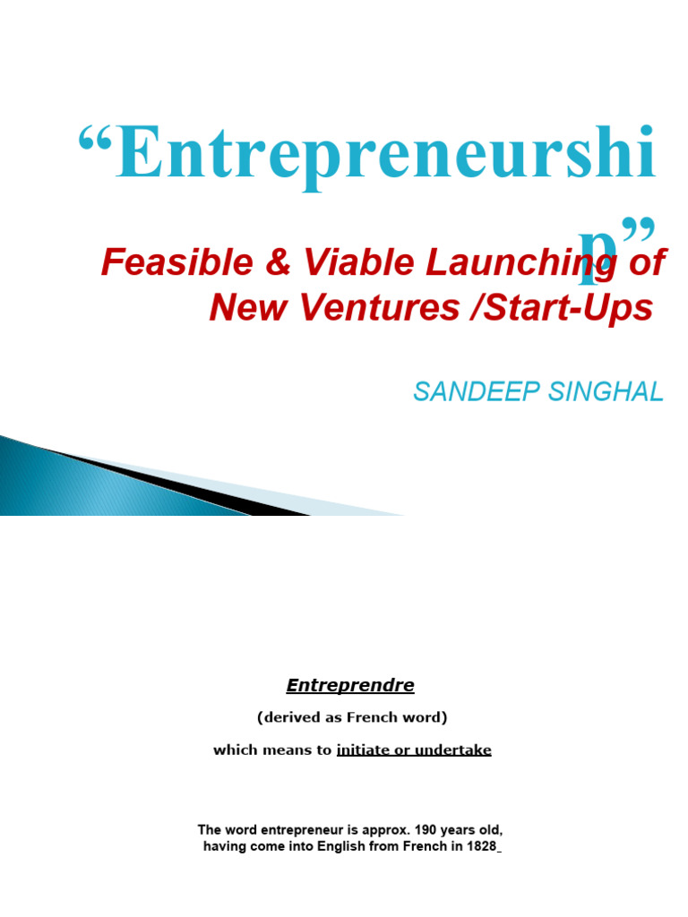 Understanding Entrepreneurship Essentials | PDF | Entrepreneurship ...