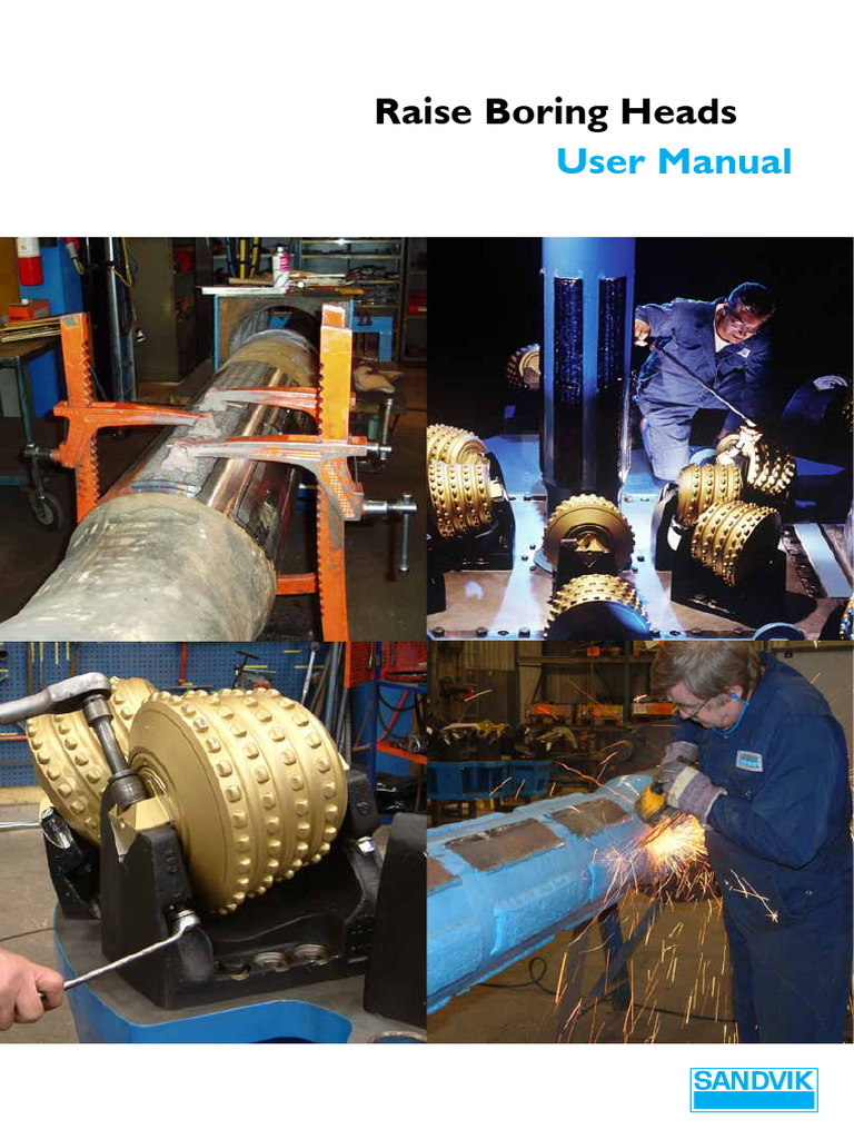 Sandvik Raise Boring Heads Manual | PDF | Nut (Hardware) | Drilling