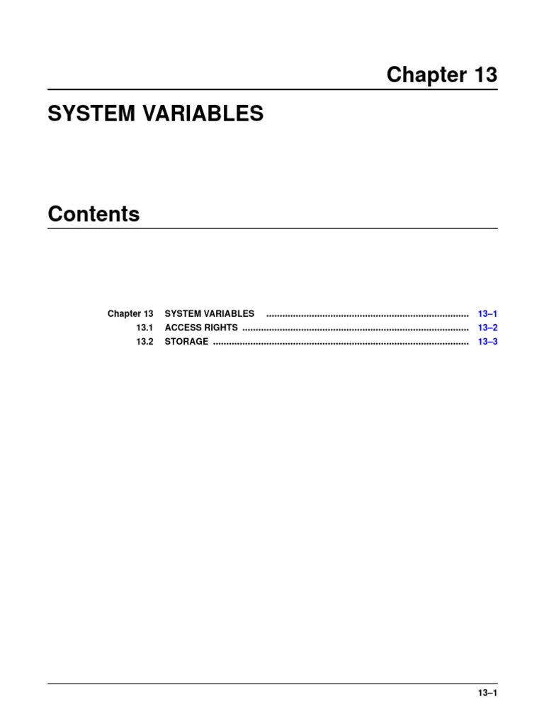 13 - Sys Var | PDF | Variable (Computer Science) | Data Type