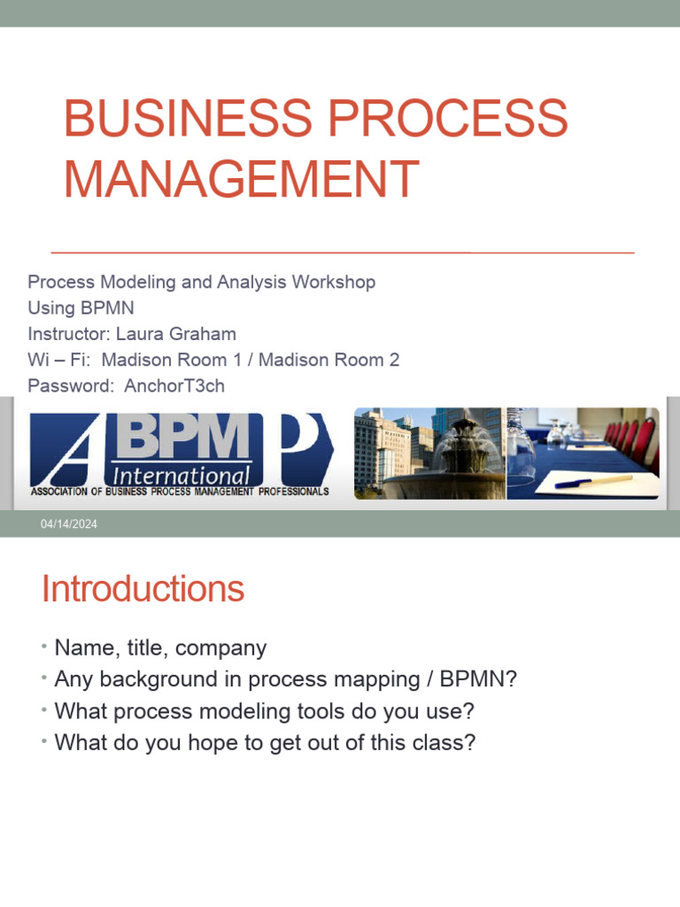 BPMN Training Handout 10-20 | PDF | Business Process Management | Business Process
