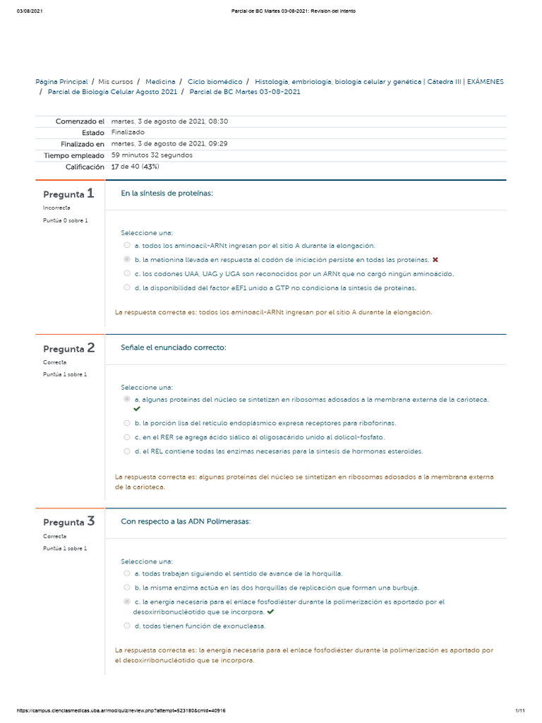 Biocel Parcial | PDF | Citoplasma | Nucleo celular