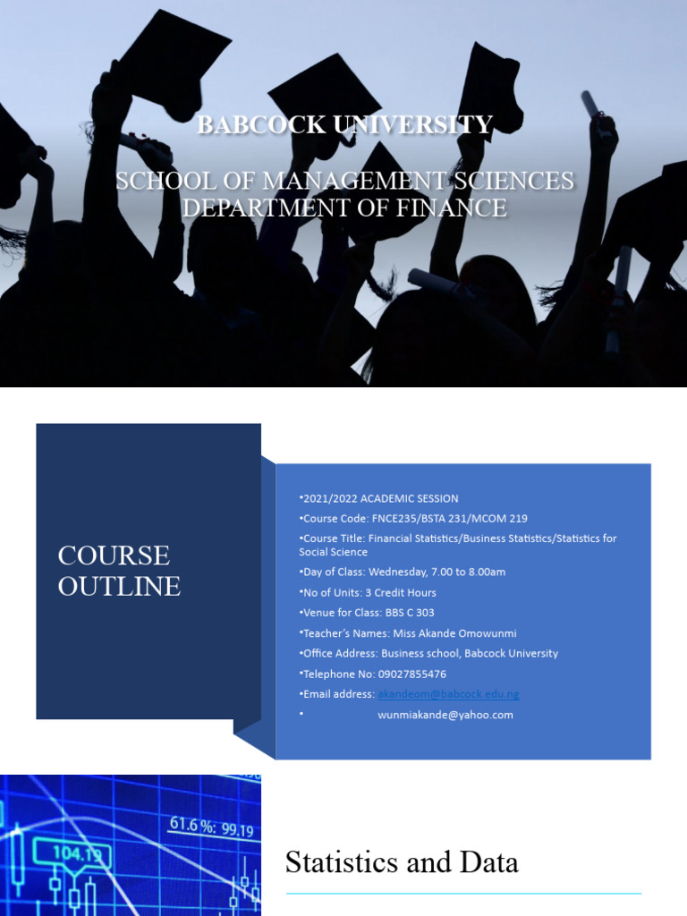 Financial Statistics Course Outline | PDF | Statistics | Statistical ...