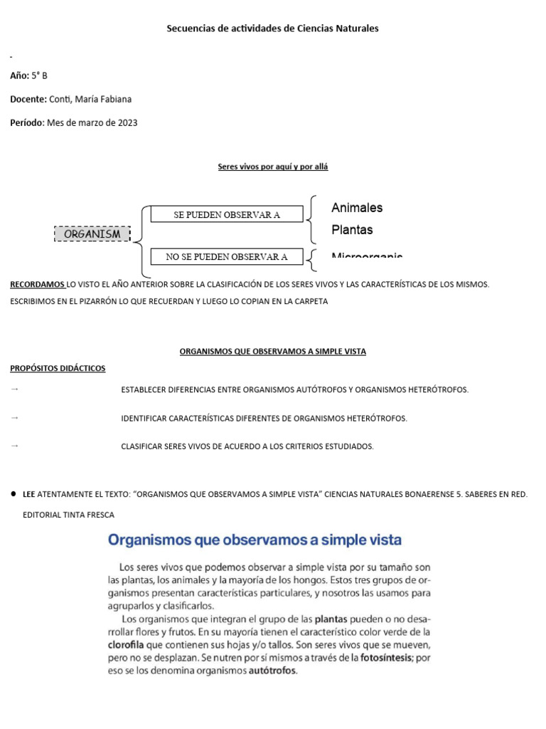 Los Microorganu¿ismos | PDF | Microscopio | Organismos