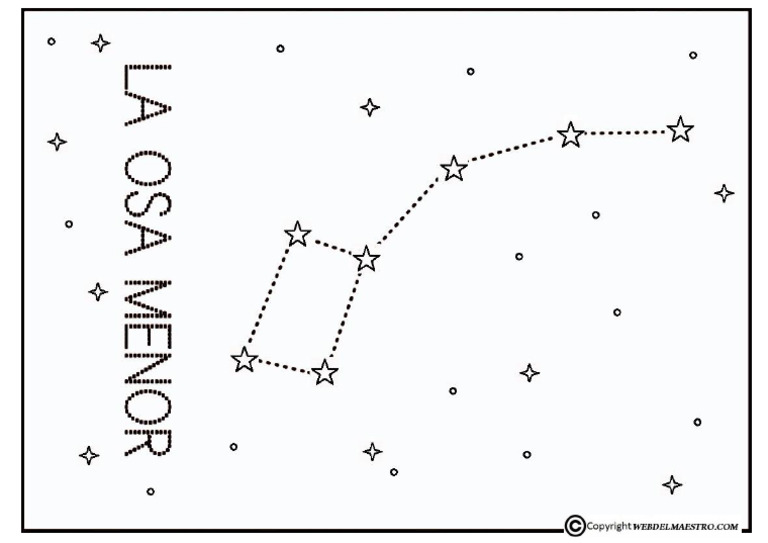 Constelación de La Osa Menor para Colorear | PDF