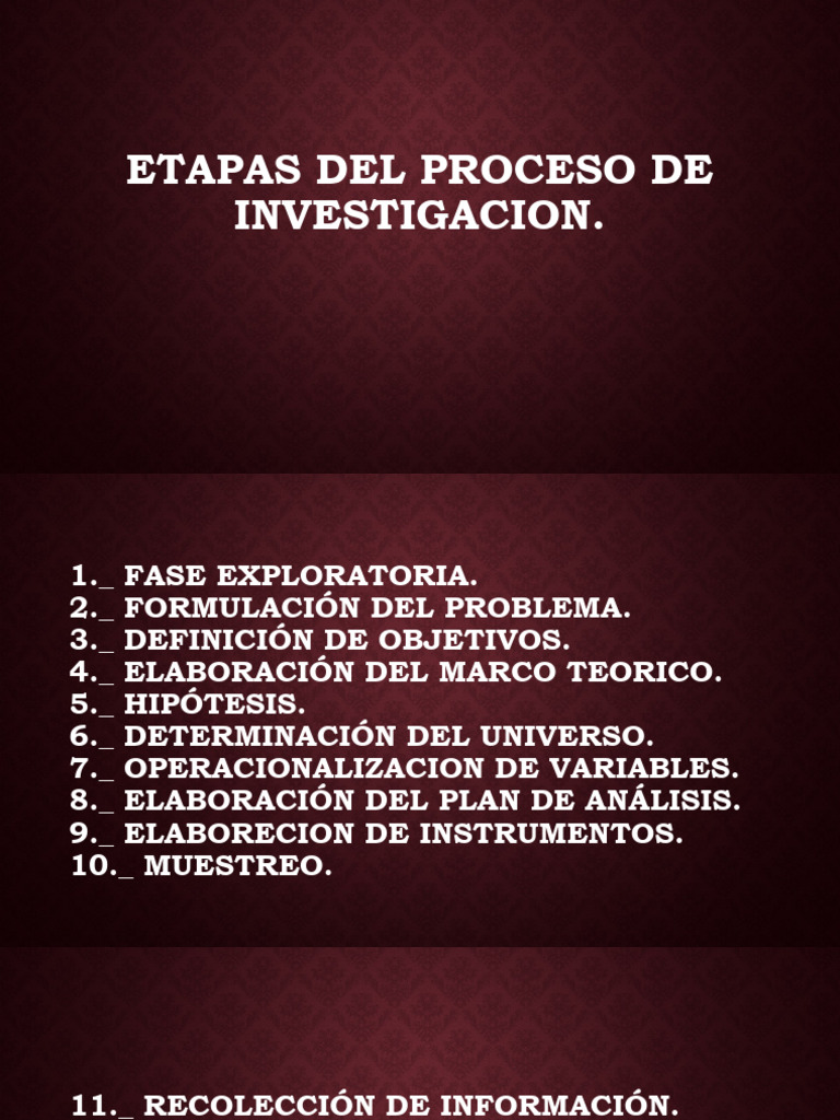 Fase Exploratoria en Investigación | PDF | Hipótesis | Teoría