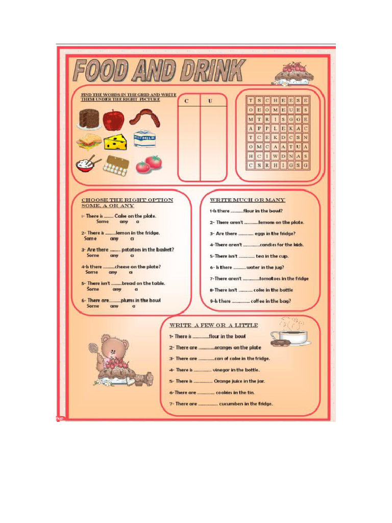 Some Any Few Little Many Much Countable and Uncountable | PDF