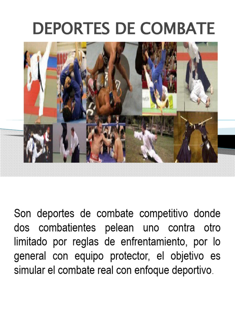 Tipos y Características de Deportes de Combate | PDF | Artes marciales ...