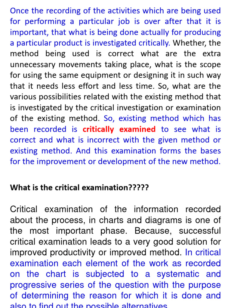 Questening Techniques & Principles of Motion Economy | PDF