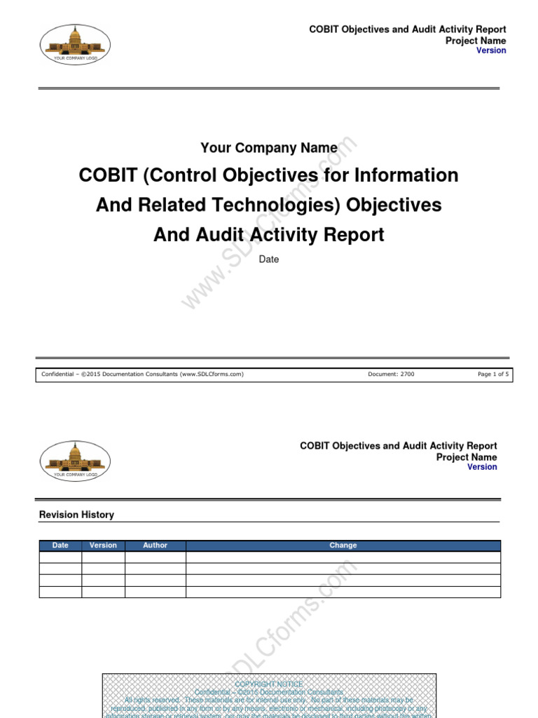 COBIT Objectives and Activities Report | PDF | Policy | Information ...