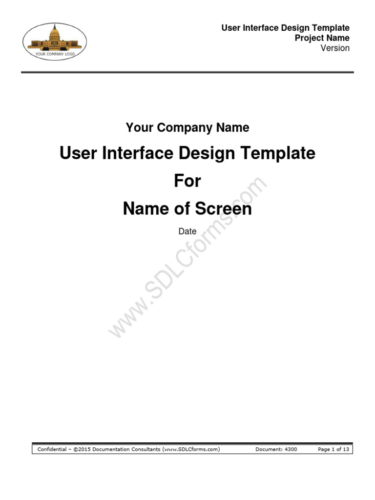 User_Interface_Design_Template | PDF | Information | Databases