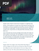 Bread by M. Atwood | PDF