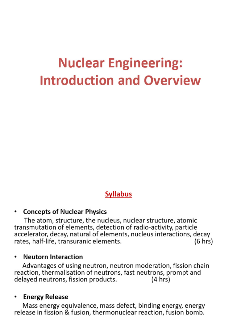LecPPT1_Nuclear Engineering Basics | PDF | Nuclear Reactor | Ionizing ... LecPPT1_Nuclear Engineering Basics | PDF | Nuclear Reactor | Ionizing ...