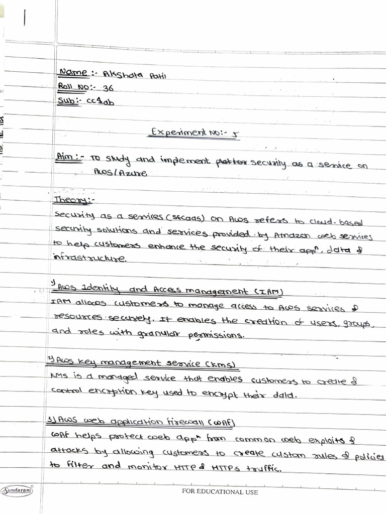 Cloud Computing Experiment 5 | PDF