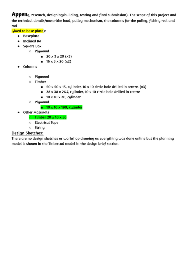 Load Lifter Machine Design Details | PDF | Mechanical Engineering ...