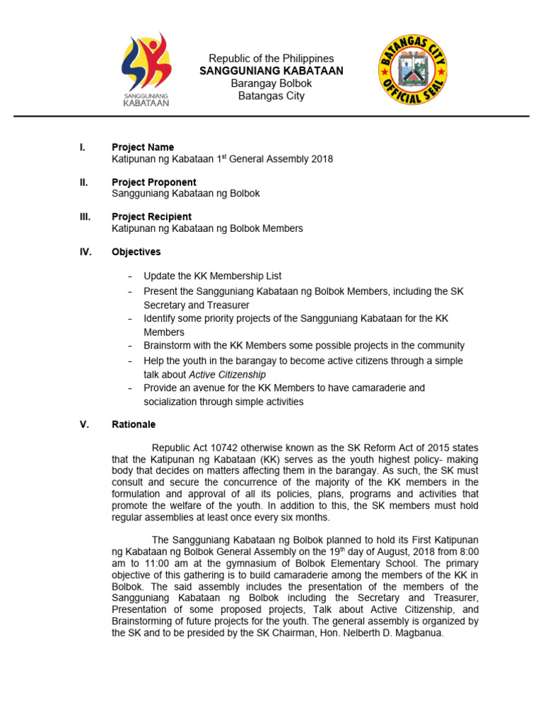 ProjProp1 - KK 1st Gen Assembly | PDF