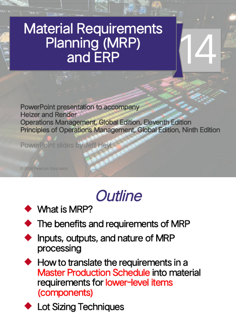 Material Requirements Planning (MRP) and ERP | PDF | Enterprise ...