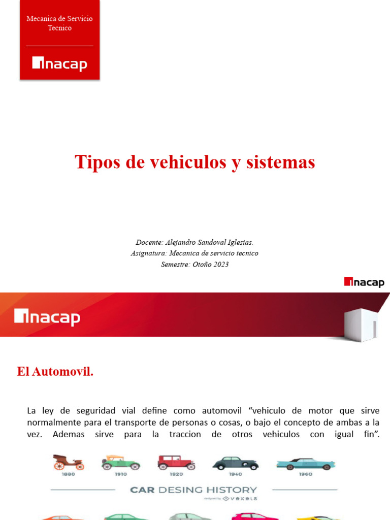 Estructura y Clasificación del Automóvil | PDF | Vehículo de motor ...
