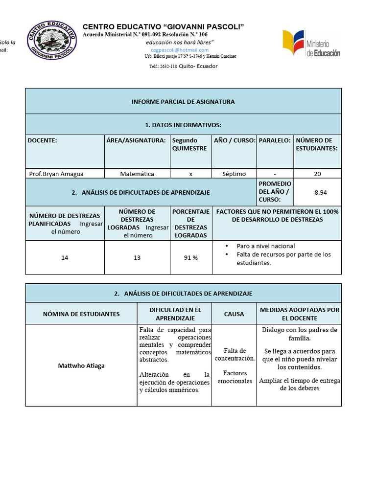 Septimo 2Q | PDF | Aprendizaje | Cognición