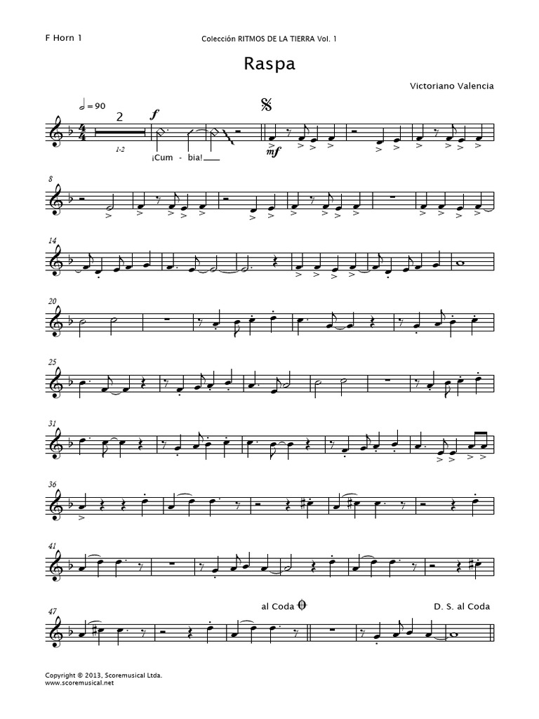 Raspa - F Horn 1 | PDF