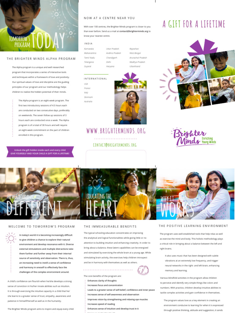 Brochure Small PRINT BM | PDF | Senses | Intuition