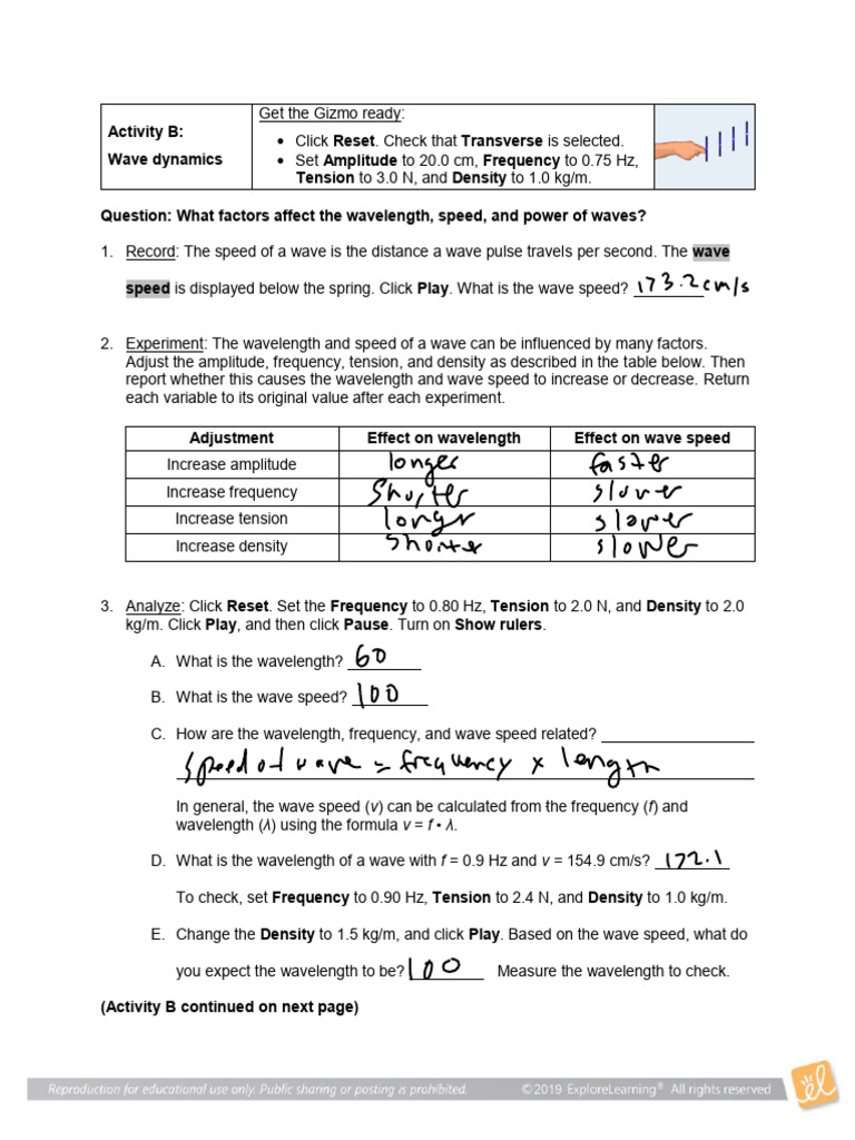 Waves SE | PDF | Waves | Wavelength