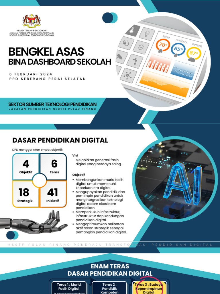 PPD Bengkel Asas Bina Dashboard Sekolah SSTP Pulau Pinang | PDF