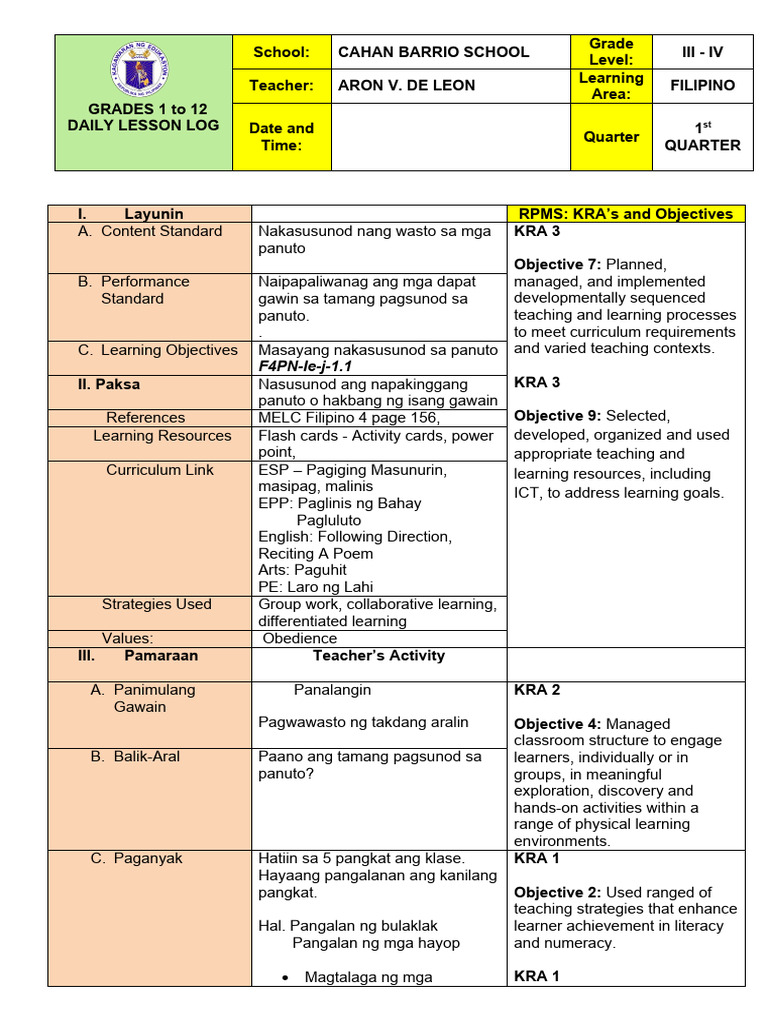 Cot-Gr2 LP Q1 Math | Download Free PDF | Learning | Curriculum