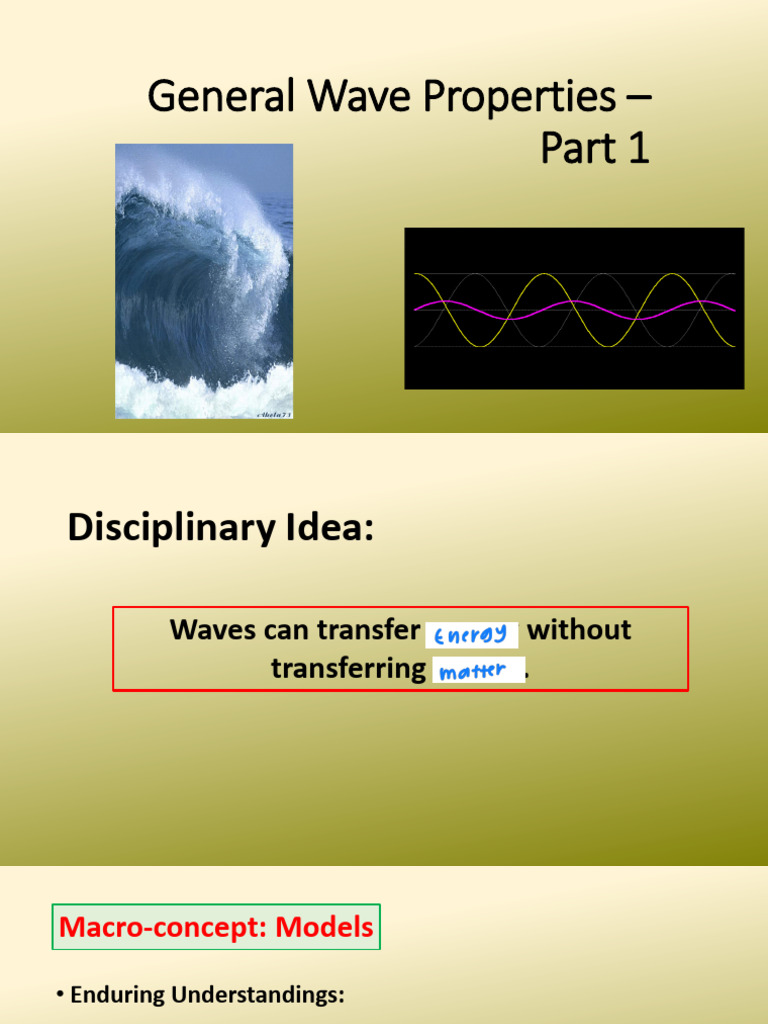 2023 - Phy - Y3 - PPT - GWP Part 1 - Students | PDF | Waves | Wavelength