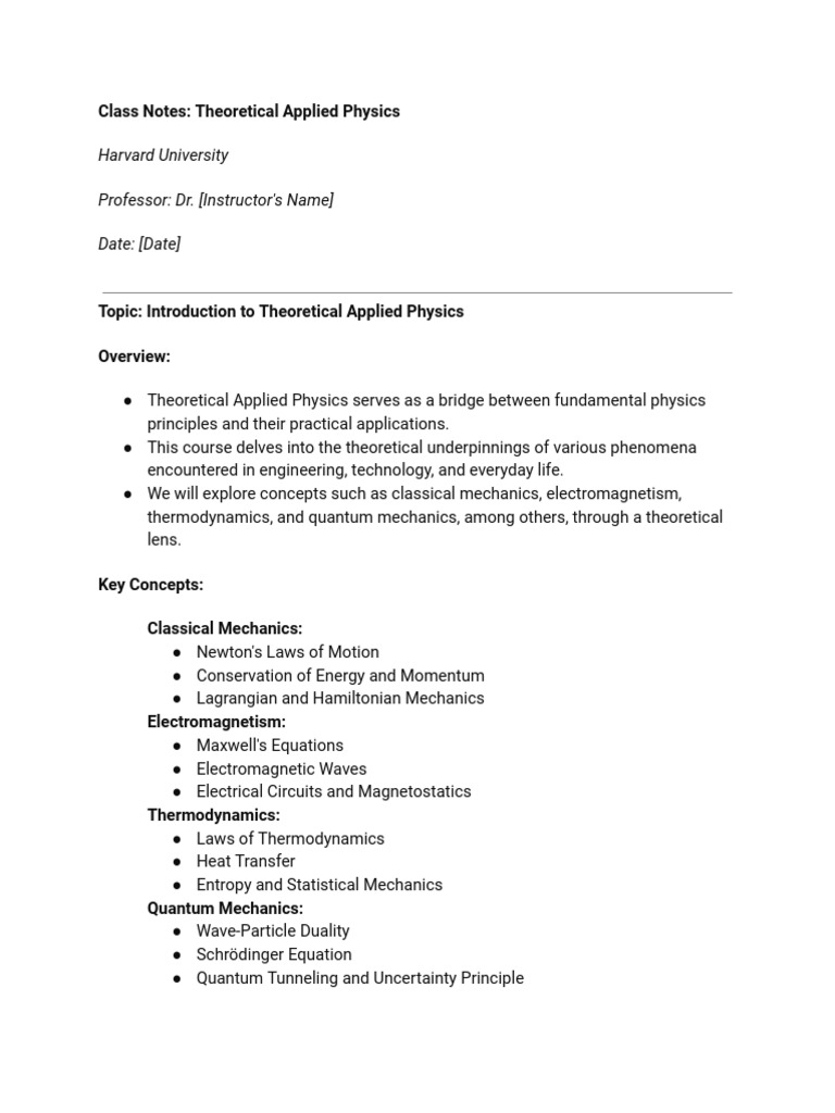 HArvard Pysics | PDF | Physics | Quantum Mechanics