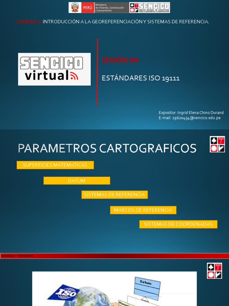 Sesion 04 Estandares Iso 19111 | PDF | Geodesia | Topografía