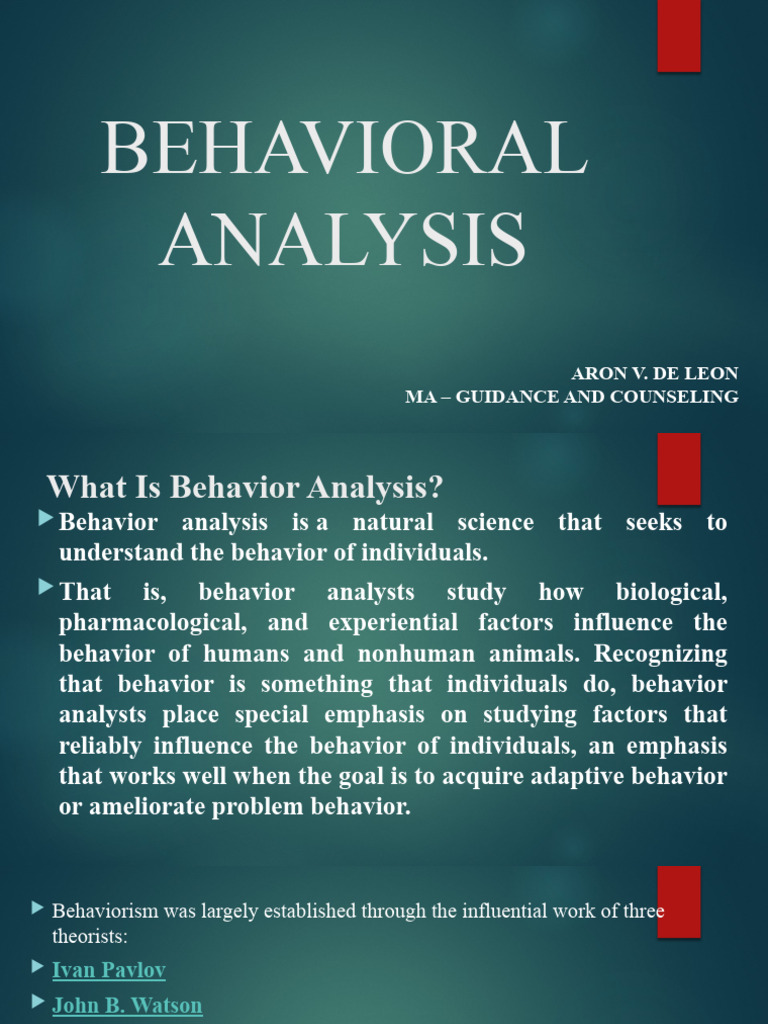 Behavioral Analysis | PDF | Behaviorism | Reinforcement