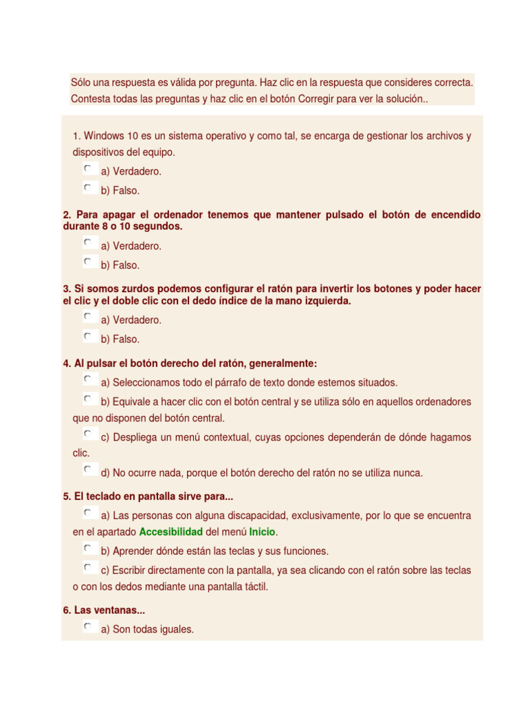 Pregunta de Ventanas de Windows | PDF | Windows 10 | Microsoft Office