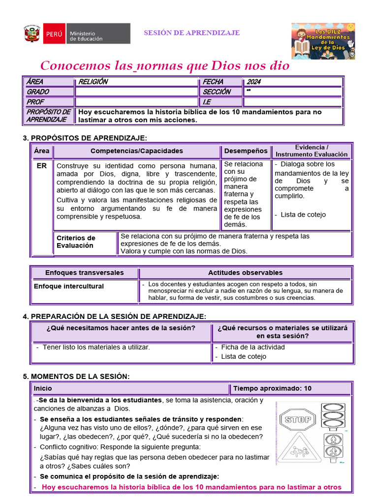 Los Diez Mandamientos | PDF | Aprendizaje | Evaluación