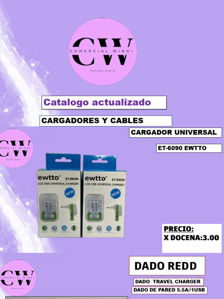 Catalogo de Cargadores Actualizado | PDF | Hardware de la computadora ...