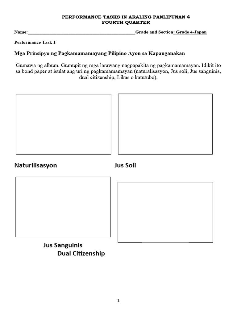q4 Performance Task 1 | PDF