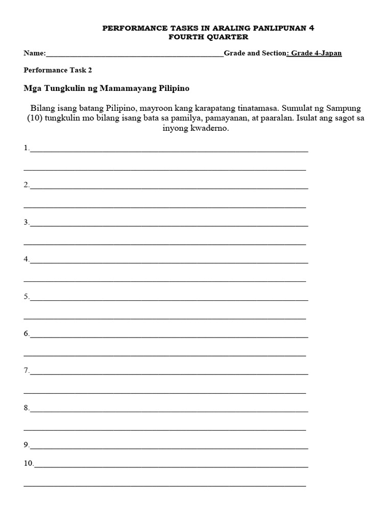 q4 Performance Task 2 | PDF