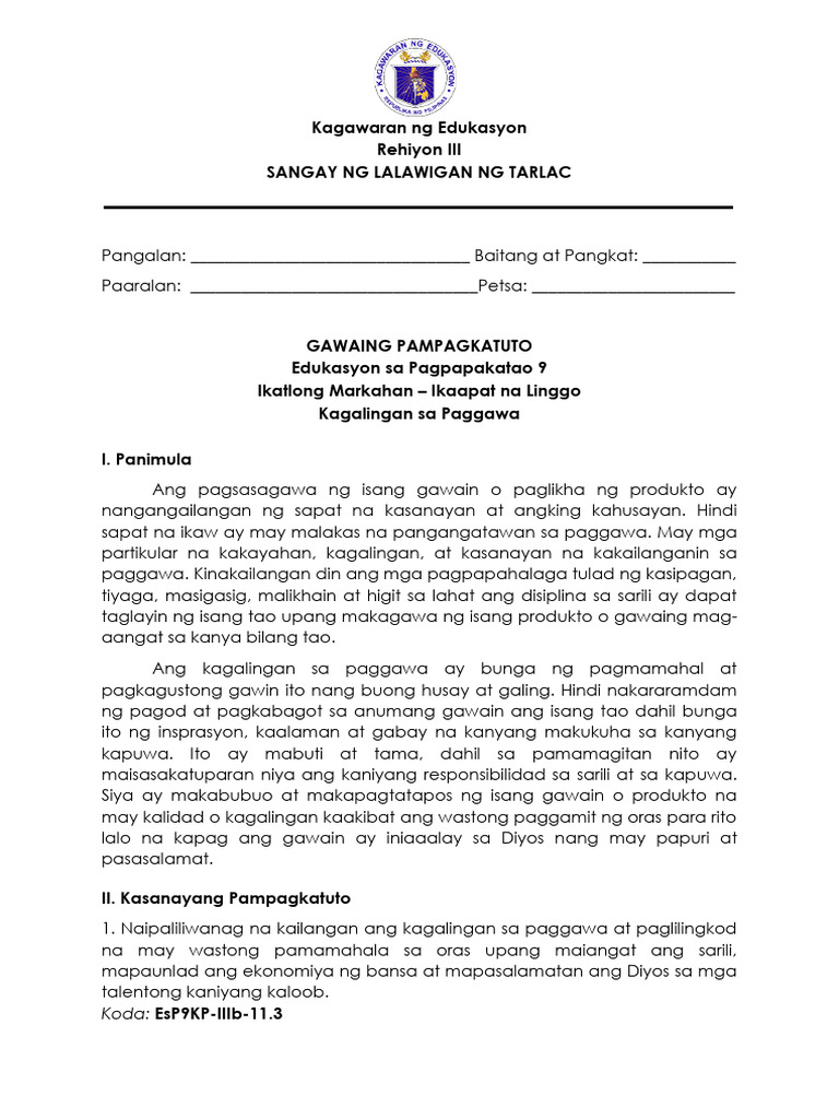 Esp9 Q3 Week4 Fo Annie-T.salvador | PDF