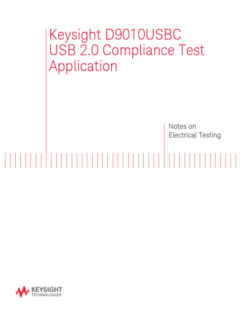 USB IF ElecTest KeySight | PDF | Device Driver | Usb