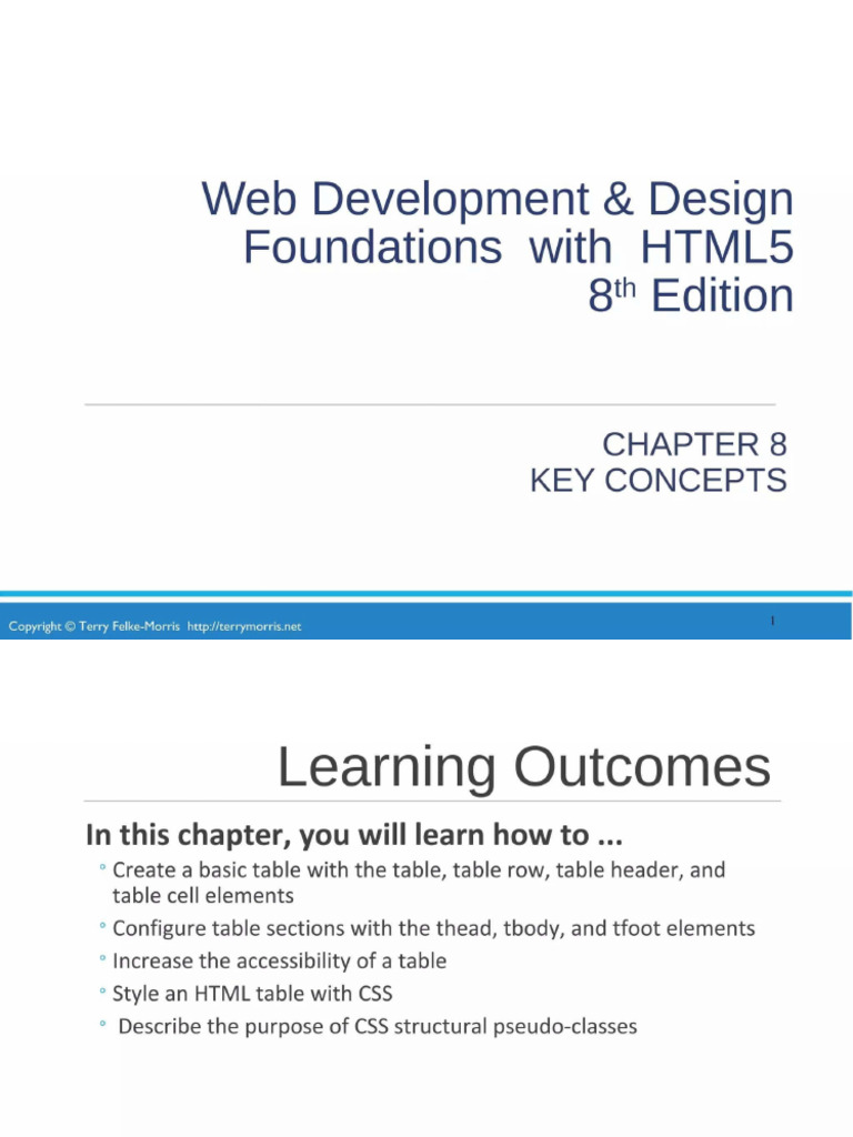 Chapter 3 - Cascading Style Sheets E8 | PDF