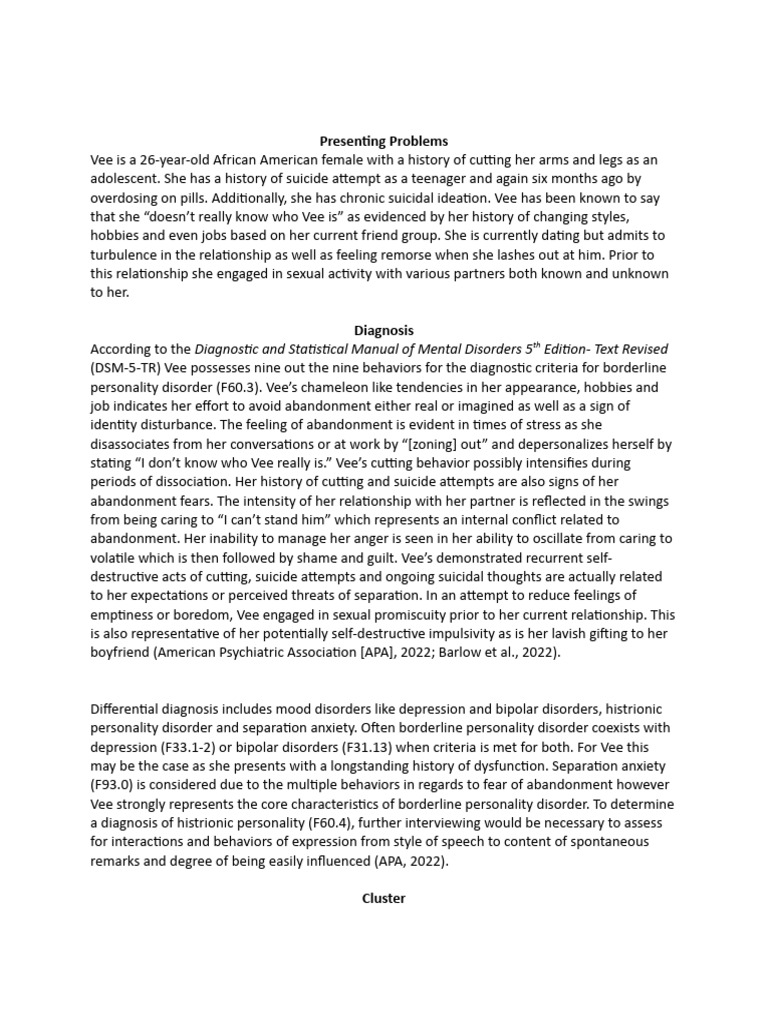 Module 5 Psychopathology | PDF | Borderline Personality Disorder | Mental Disorder