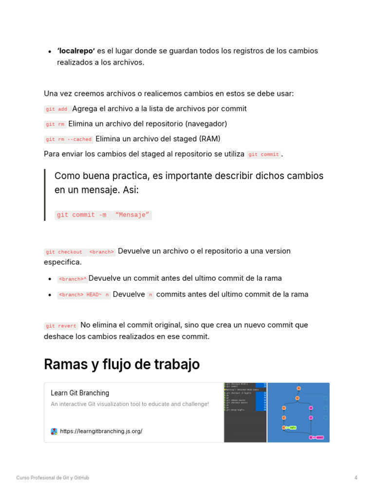 Ramas y Flujo de Trabajo | PDF | Git (software) | Ingeniería de software