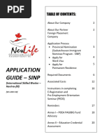 SINP OASIS User Guide for Applicants | PDF