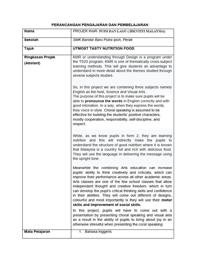 Perancangan PDPC KMR | PDF | Linguistics | Human Communication