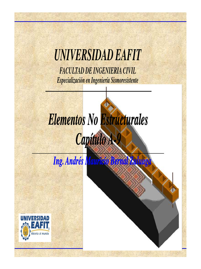 Clase No. 8. Elementos No Estructurales | PDF | Albañilería | Hormigón