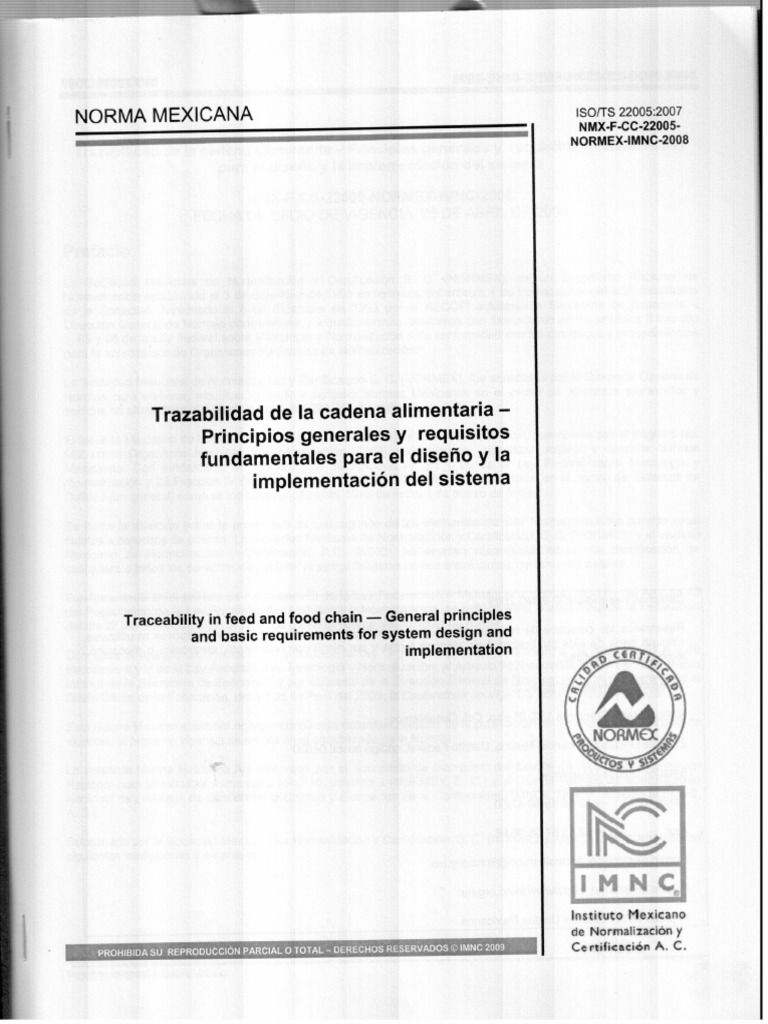 Iso 22005 2007 | PDF
