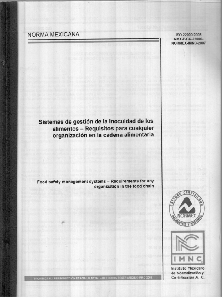 Iso 22000 2005 | PDF