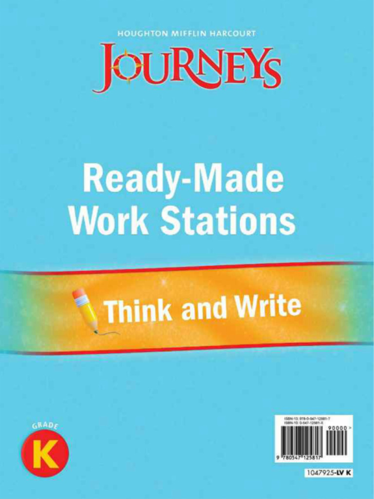 Journeys GK Ready-Made Think and Write Flipchart | PDF